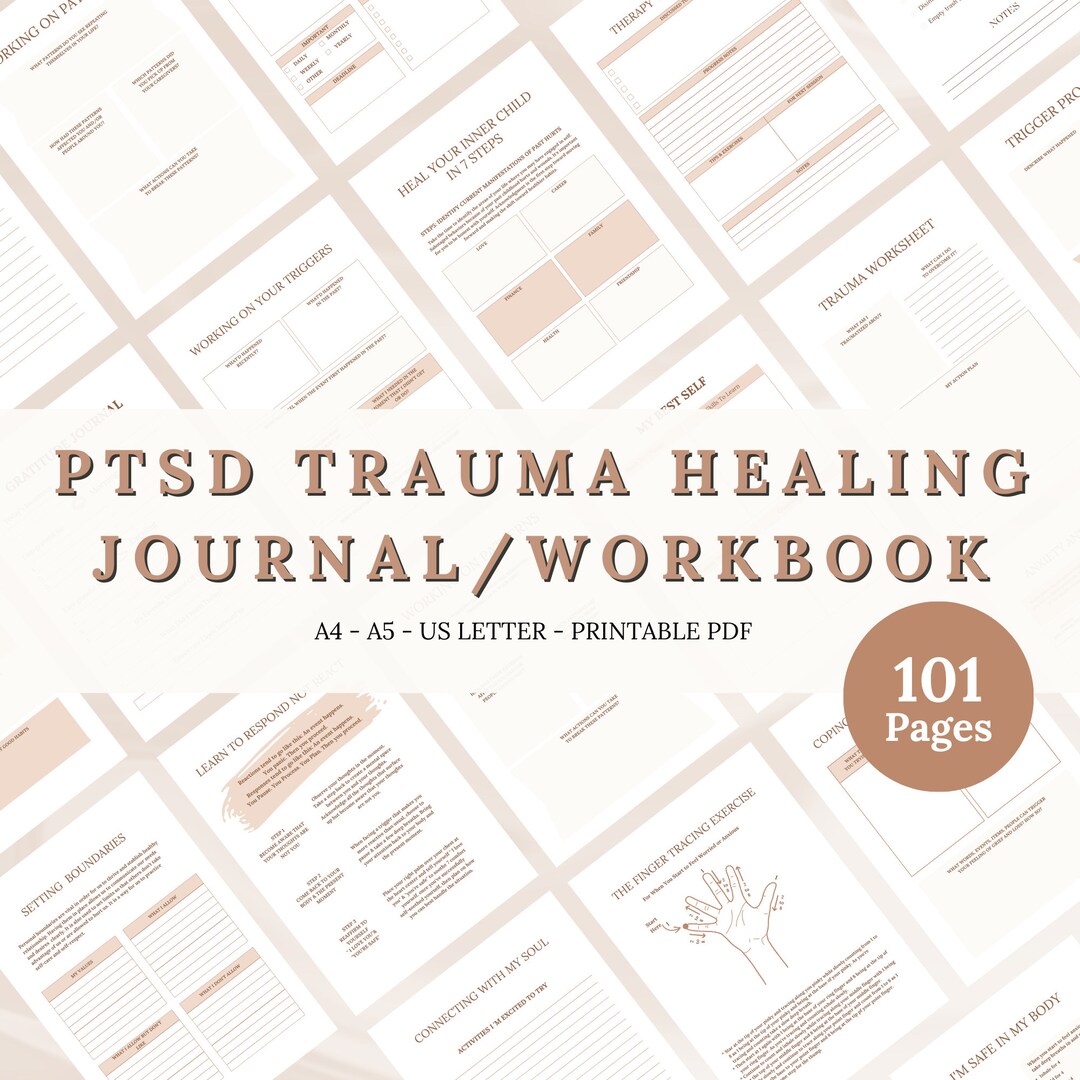 Adults Trauma Workbook Printable PTSD Trauma Processing Journal ...