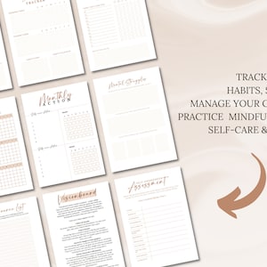 Self-care Planner Printable Mindfulness Workbook Self-love Journal ...