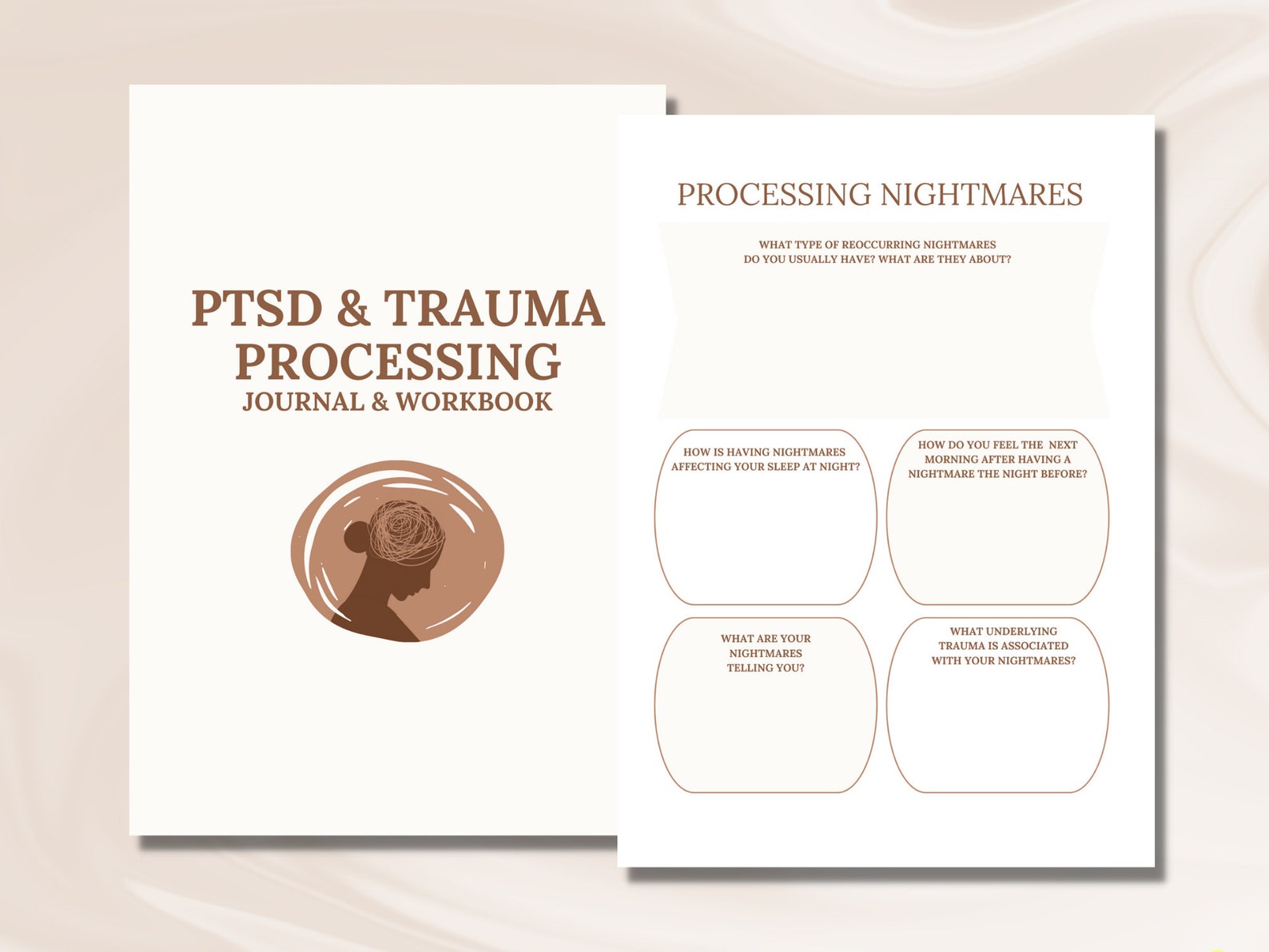 PTSD Worksheets Printable Trauma Processing Journal Workbook Dbt CBT ...