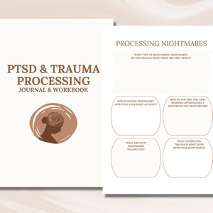 PTSD Worksheets Printable Trauma Processing Journal Workbook Dbt CBT ...