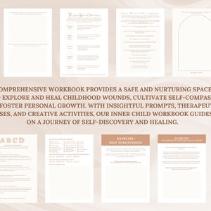 Inner Child Healing Worksheets Printable Inner Child Workbook - Etsy