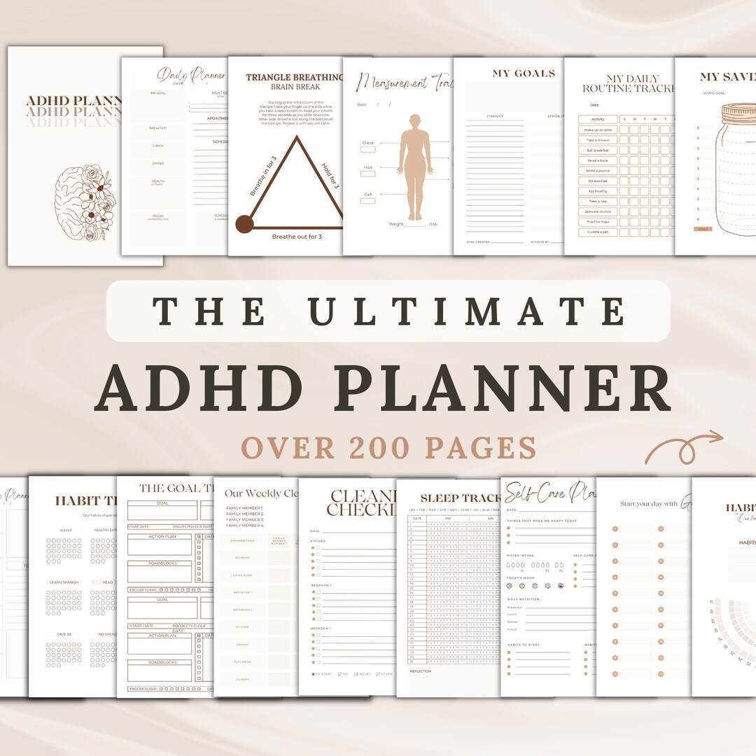 ADHD Planner Adults ADHD Planner for Work ADHD Organization - Etsy