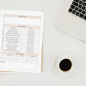 ADHD Behavior Tracker Printable ADHD Tracker Adult - Etsy UK