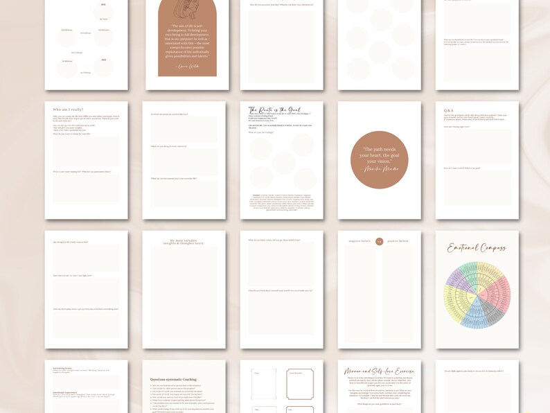 Life Coaching Worksheet Templates: Self-love Workbook, Coaching Tools ...