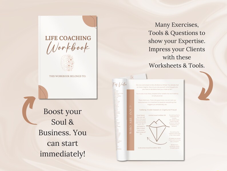 Life Coaching Workbook Template, Self-love & Goals (canva Editable) - Etsy