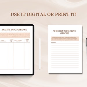 Addiction Recovery Planner Printable Worksheets Addiction Self Care ...