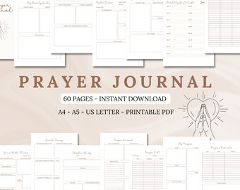 Christian Morning Journal Daily Prayer and Bible Study Journal Faith ...