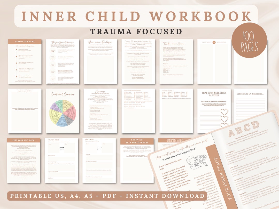 Inner Child Workbook Printable Worksheets for Inner Child - Etsy