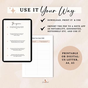 Inner Child Worksheets, Inner Child Healing, Childhood Trauma, Prompts ...