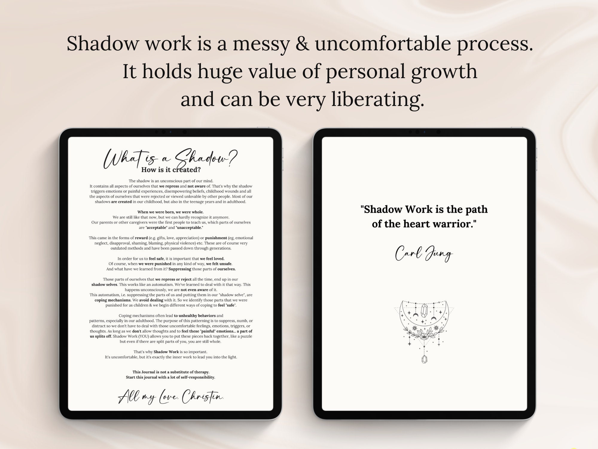 Shadow Work Journal Prompts for Goodnotes Notability or Printable ...