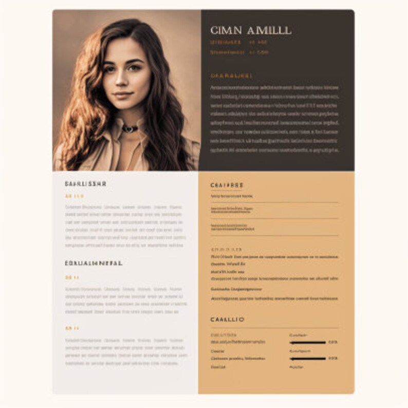 51 Resume Template's With Photo, Professional Resume Template for Word ...