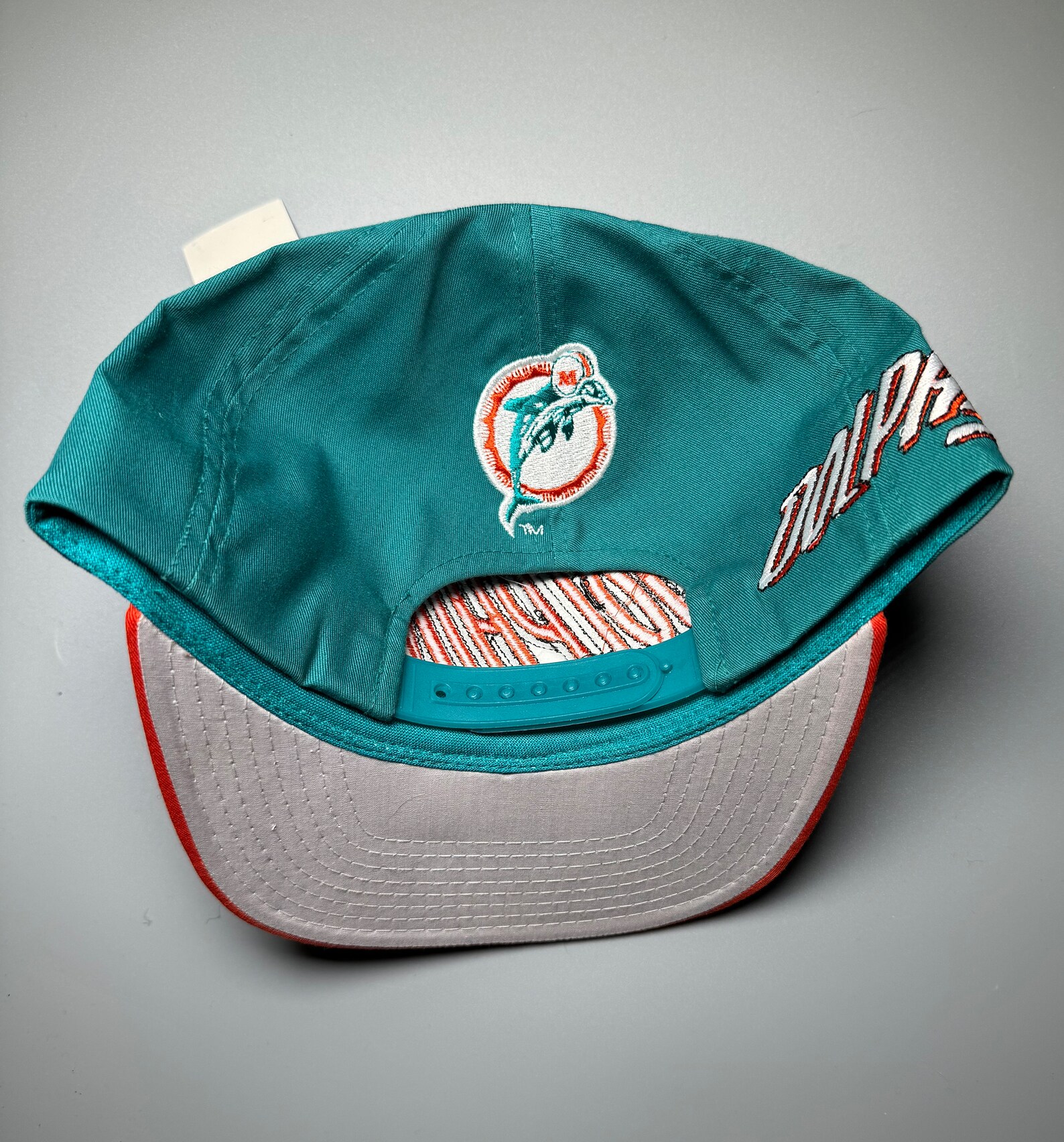 AJD Hat Miami Dolphins Vintage Snapback Baseball Cap 90s NFL Football ...