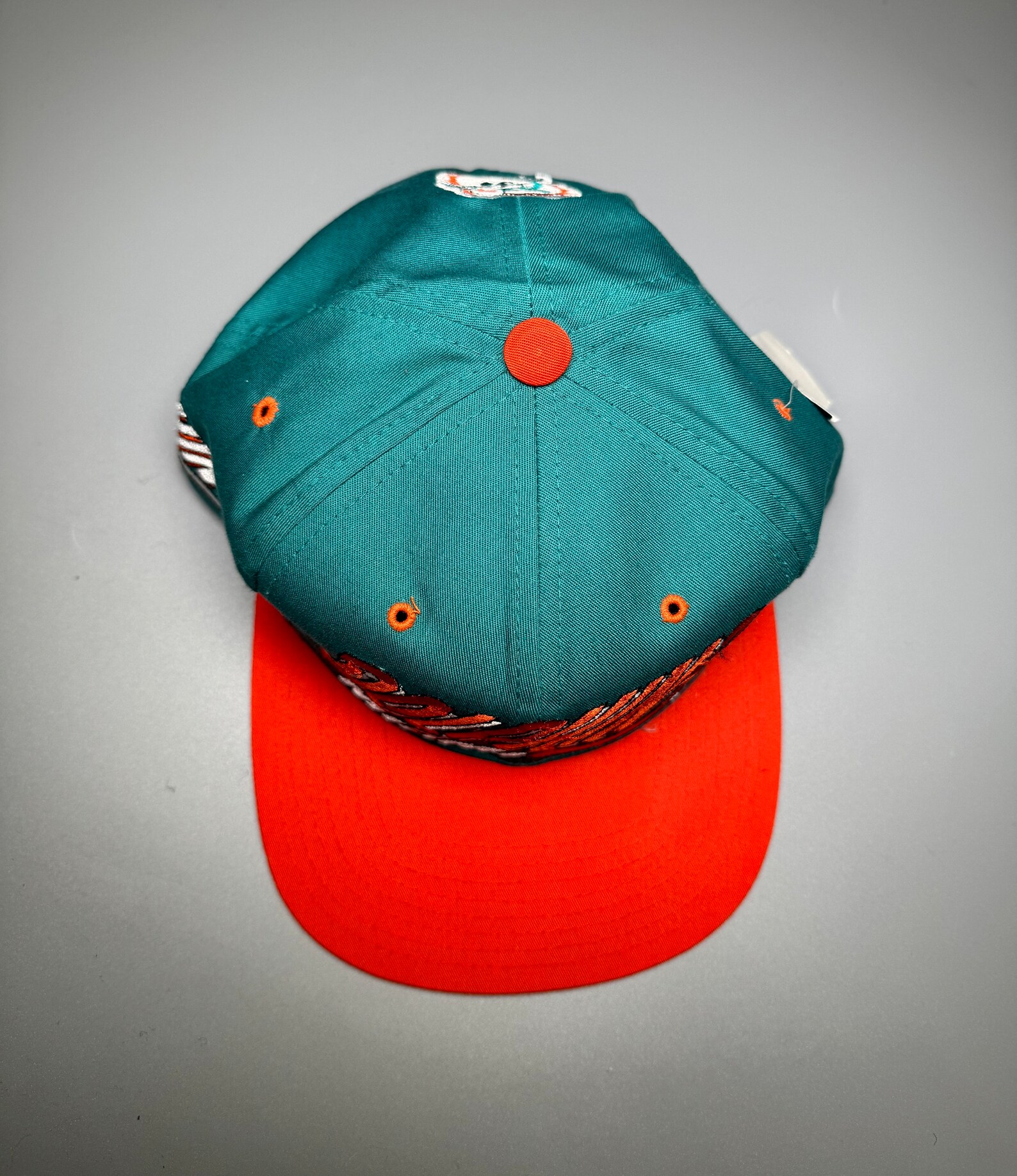 AJD Hat Miami Dolphins Vintage Snapback Baseball Cap 90s NFL Football ...