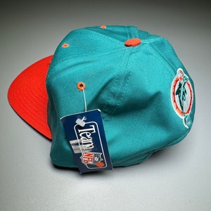 AJD Hat Miami Dolphins Vintage Snapback Baseball Cap 90s NFL Football ...