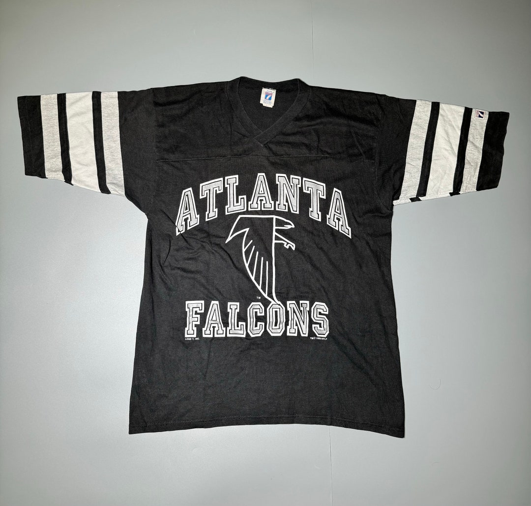 Logo 7 T-shirt Jersey Style Atlanta Falcons NFL 90s Single Stitch Vintage Football 1990 Made in ...