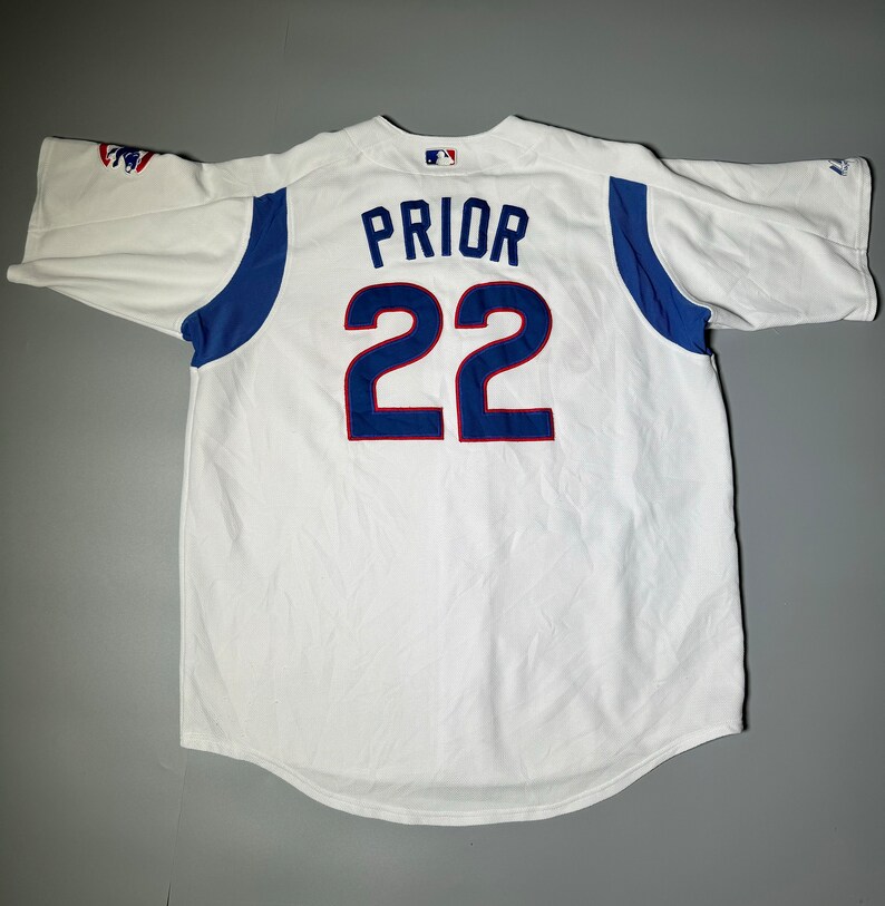 Majestic Jersey MLB Chicago Cubs Mark Prior Pitcher MLB Baseball ...