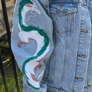 Spirited Away Hand Painted Denim Jacket Custom Handmade Painted Clothes ...