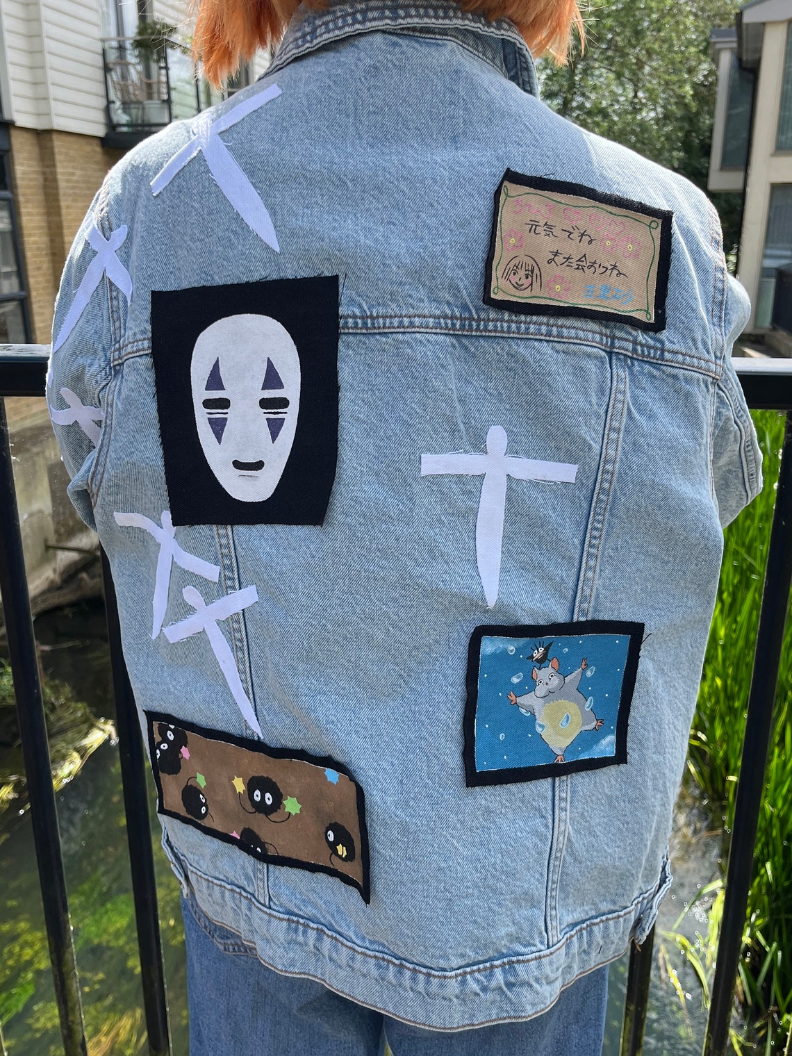 Spirited Away Hand Painted Denim Jacket Custom Handmade Painted Clothes ...