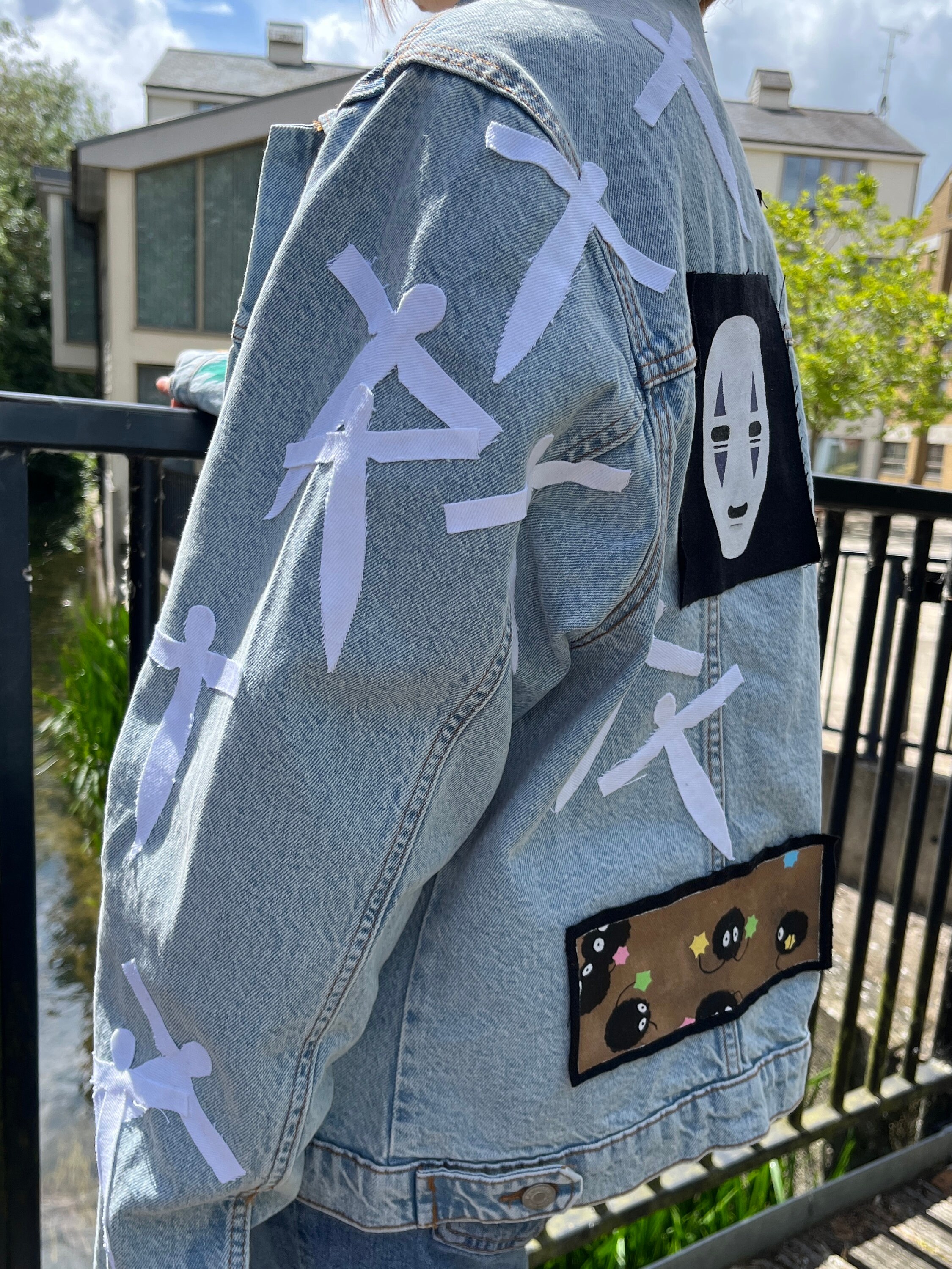 Spirited Away Hand Painted Denim Jacket Custom Handmade Painted Clothes ...