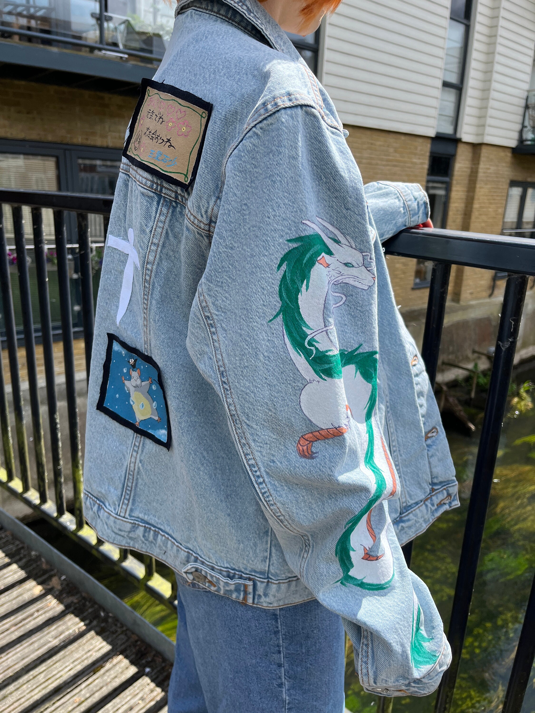 Spirited Away Hand Painted Denim Jacket Custom Handmade Painted Clothes ...
