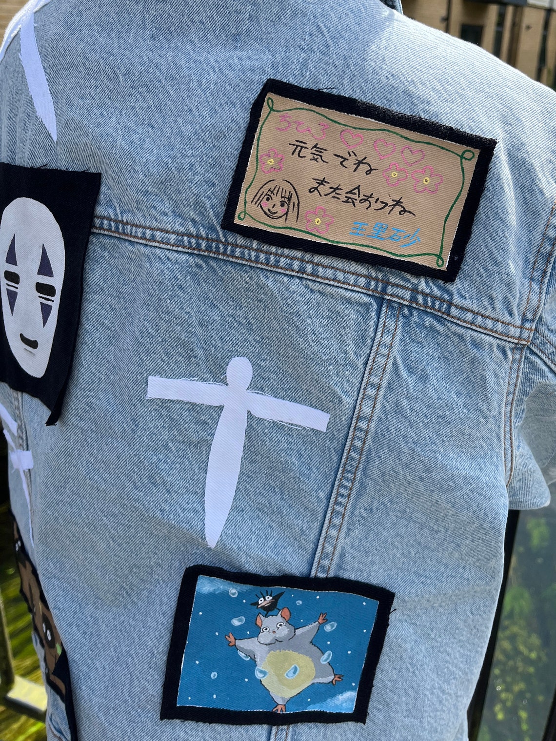 Spirited Away Hand Painted Denim Jacket Custom Handmade Painted Clothes ...
