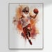 Jesus Playing Basketball Player Painting Painting Christ Christian Boy ...