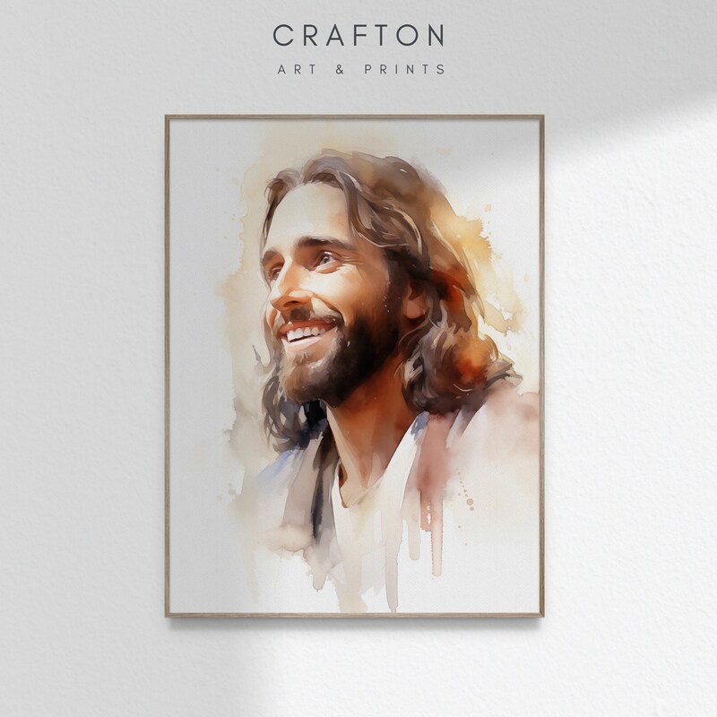 Jesus Laughing Print - Etsy