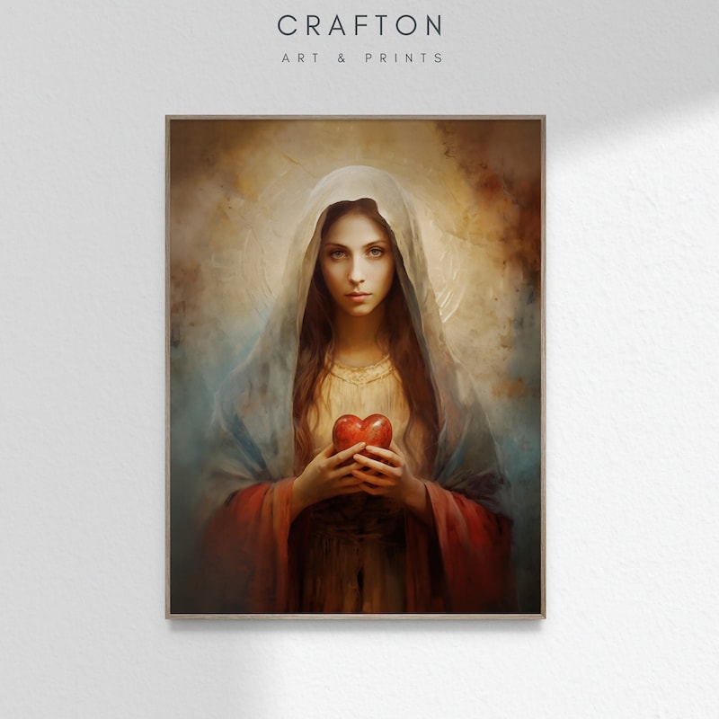 Abstract Virgin Mary - Etsy