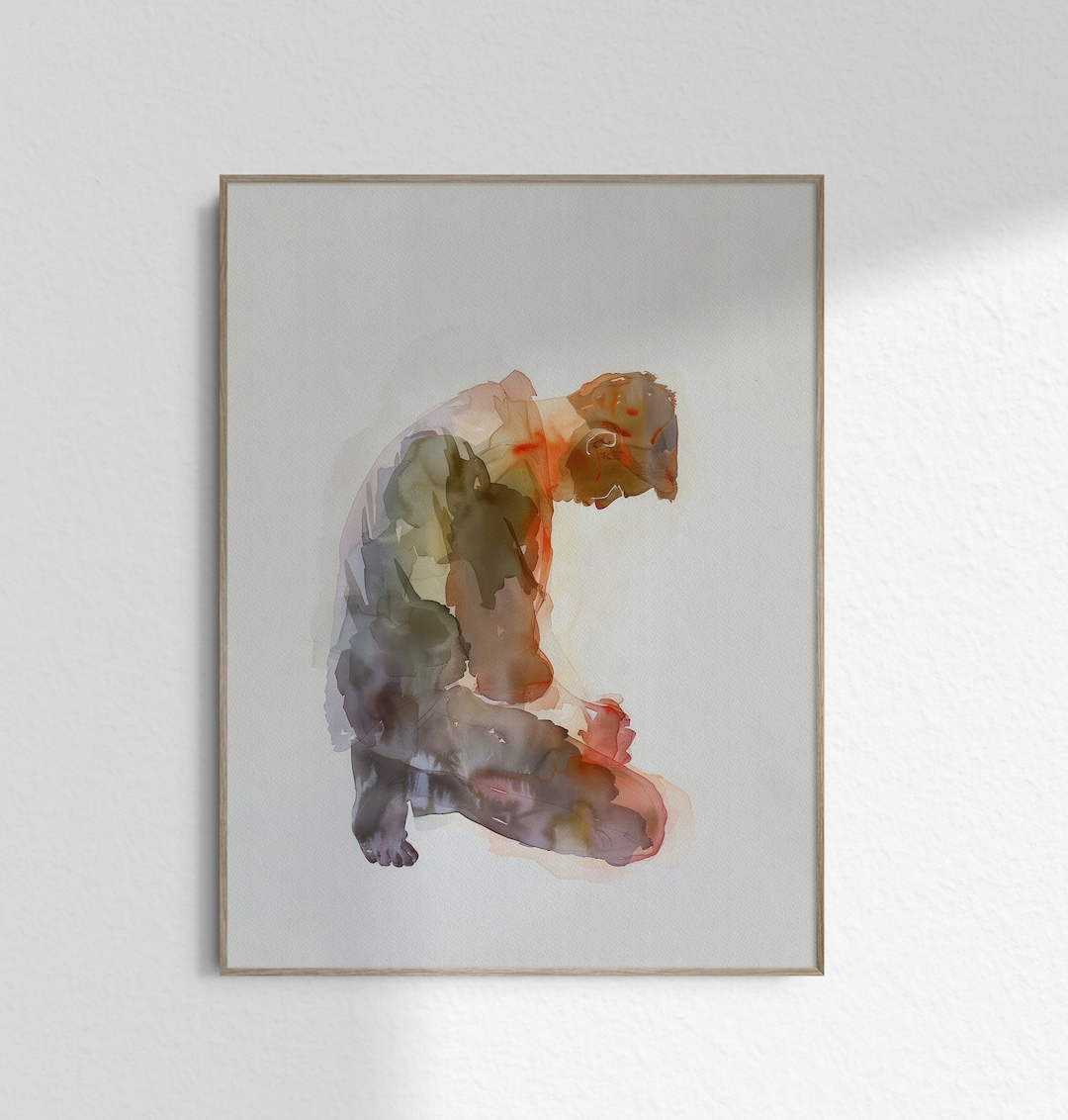 Colorful Christian Art Abstract Boy Praying Art Man Praying Wall Art ...