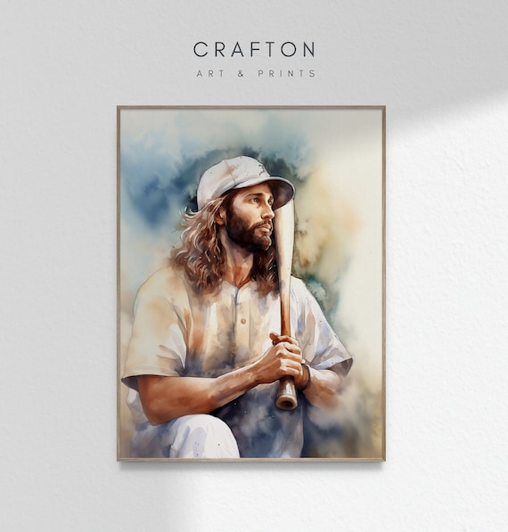 Jesus Playing Baseball Posters