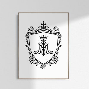 Auspice of Mary Art Print - Etsy