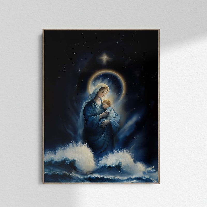 Abstract Virgin Mary - Etsy