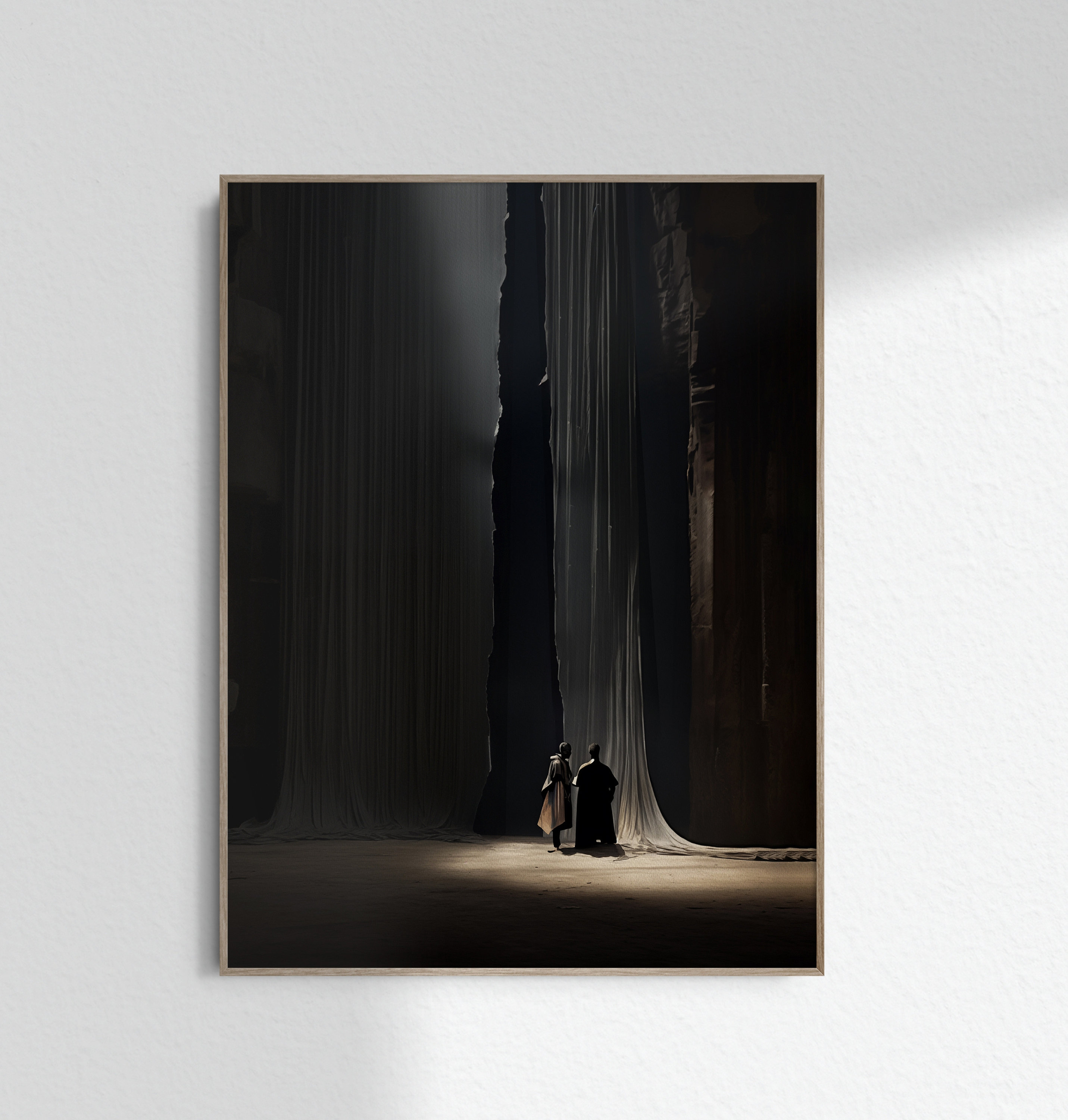 The Veil is Torn Art It is Finished Wall Art Bible Story Art Christian ...