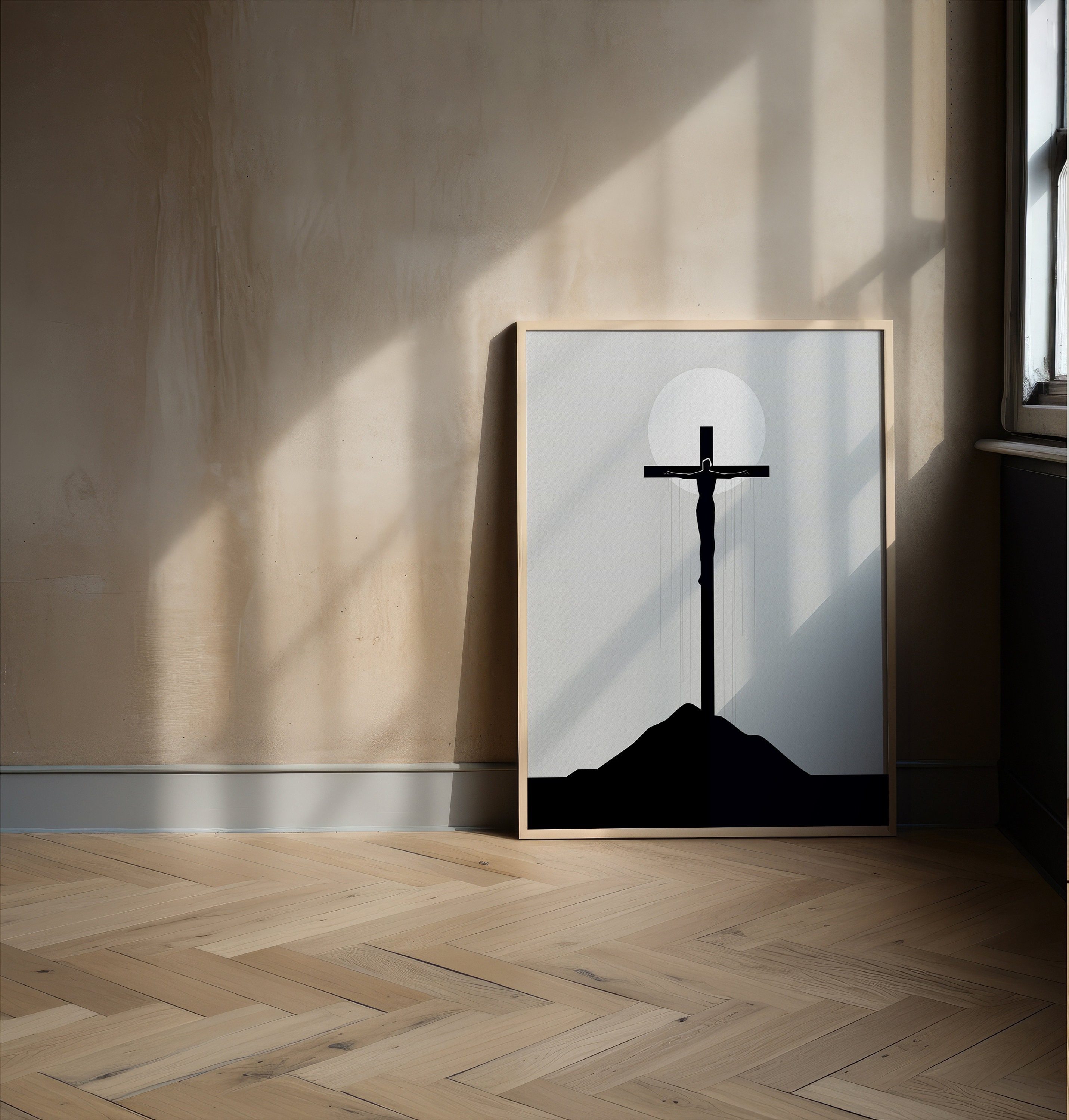 Christian Modern Wall Art Print Jesus Christus am Kreuz Moderne Bibel ...