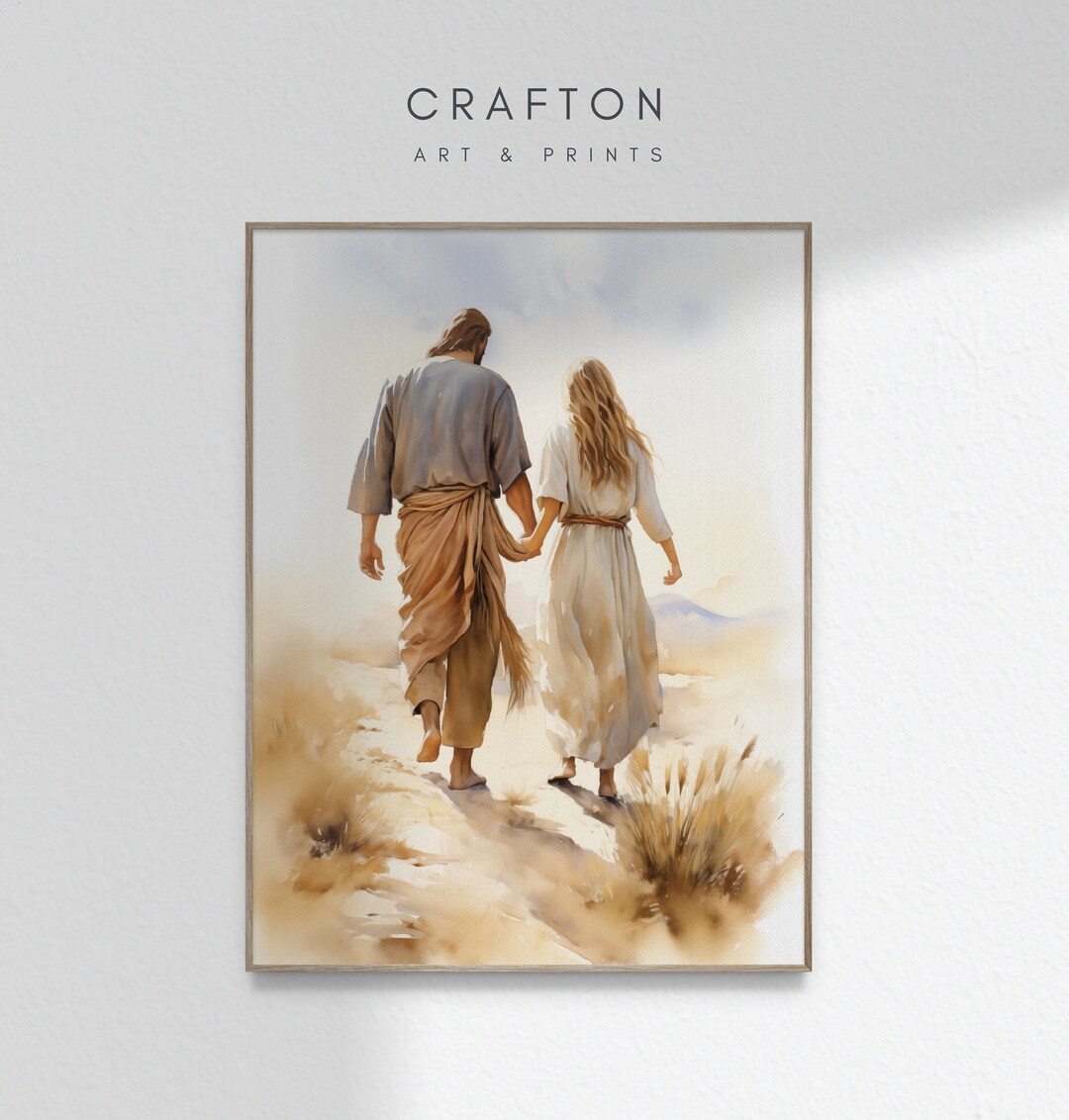 Jesus, Savior, Pilot Me, Jesus Christ Walking With Girl, Bible Art ...
