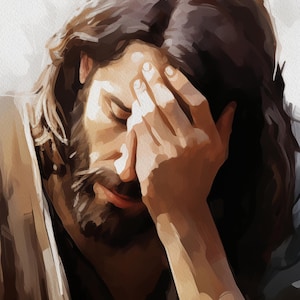 Jesus Weeps Over Jerusalem, Christ Crying, Luke 19:41, Christian ...