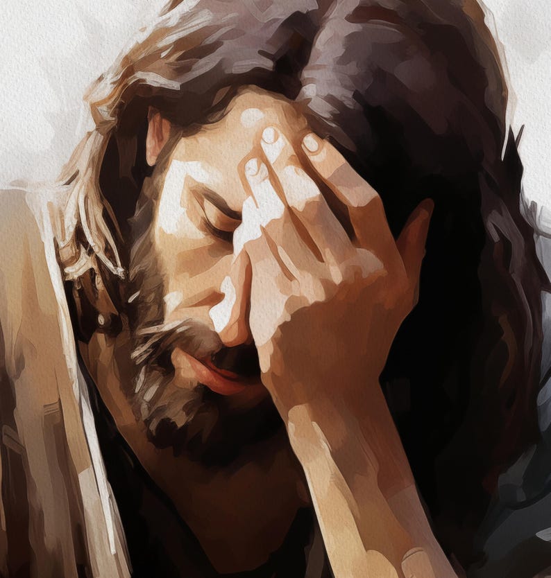 Jesus Weeps Over Jerusalem, Christ Crying, Luke 19:41, Christian ...
