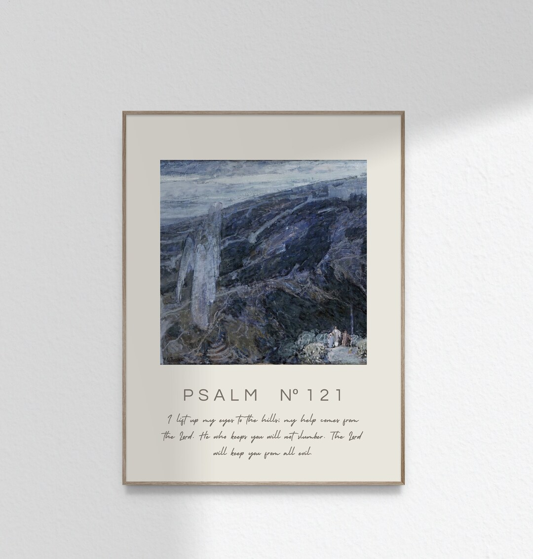 Psalm 121 Blue Navy Angels Appearing Shepherds Painting & Christian ...