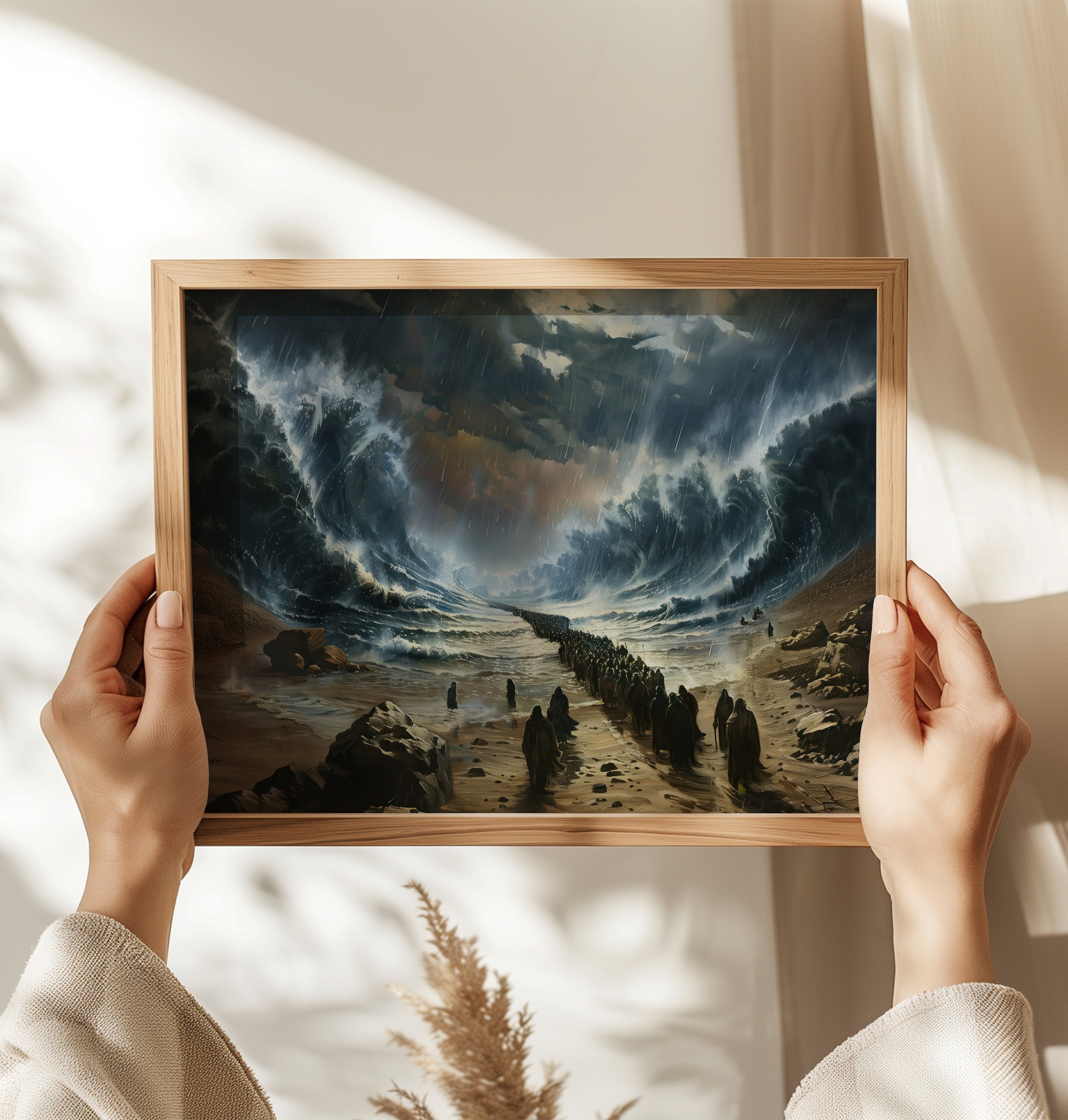 Exodus Art Moses and the Red Sea, Moses Parting the Red Sea Moses ...