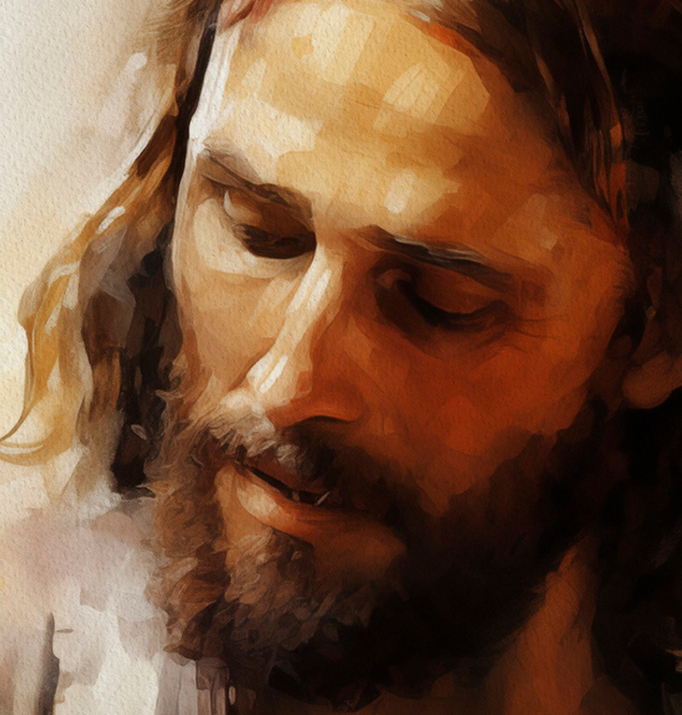 Jesus Heals a Deaf Man, Hope Sympathy Gift, Miracles of Jesus Art ...