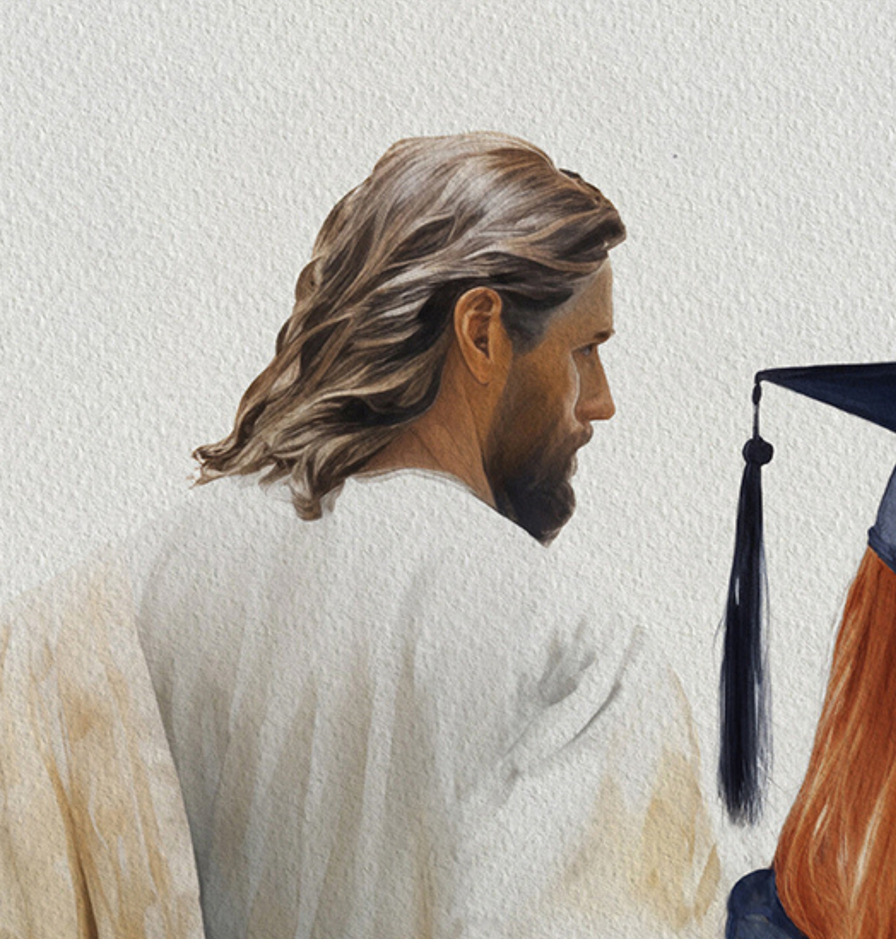 Christian Graduation Gift for Her Custom Jesus Red Ginger Girl ...