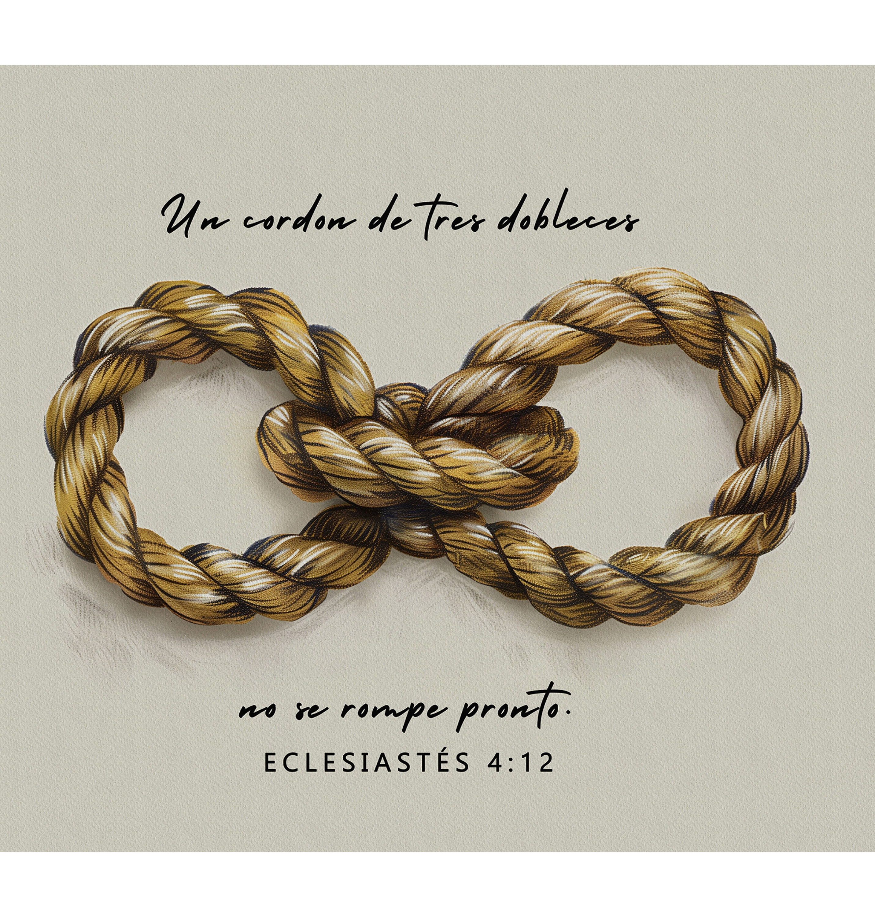 Un Cordón De Tres Dobleces No Se Rompe Pronto Arte Cristiano Español ...