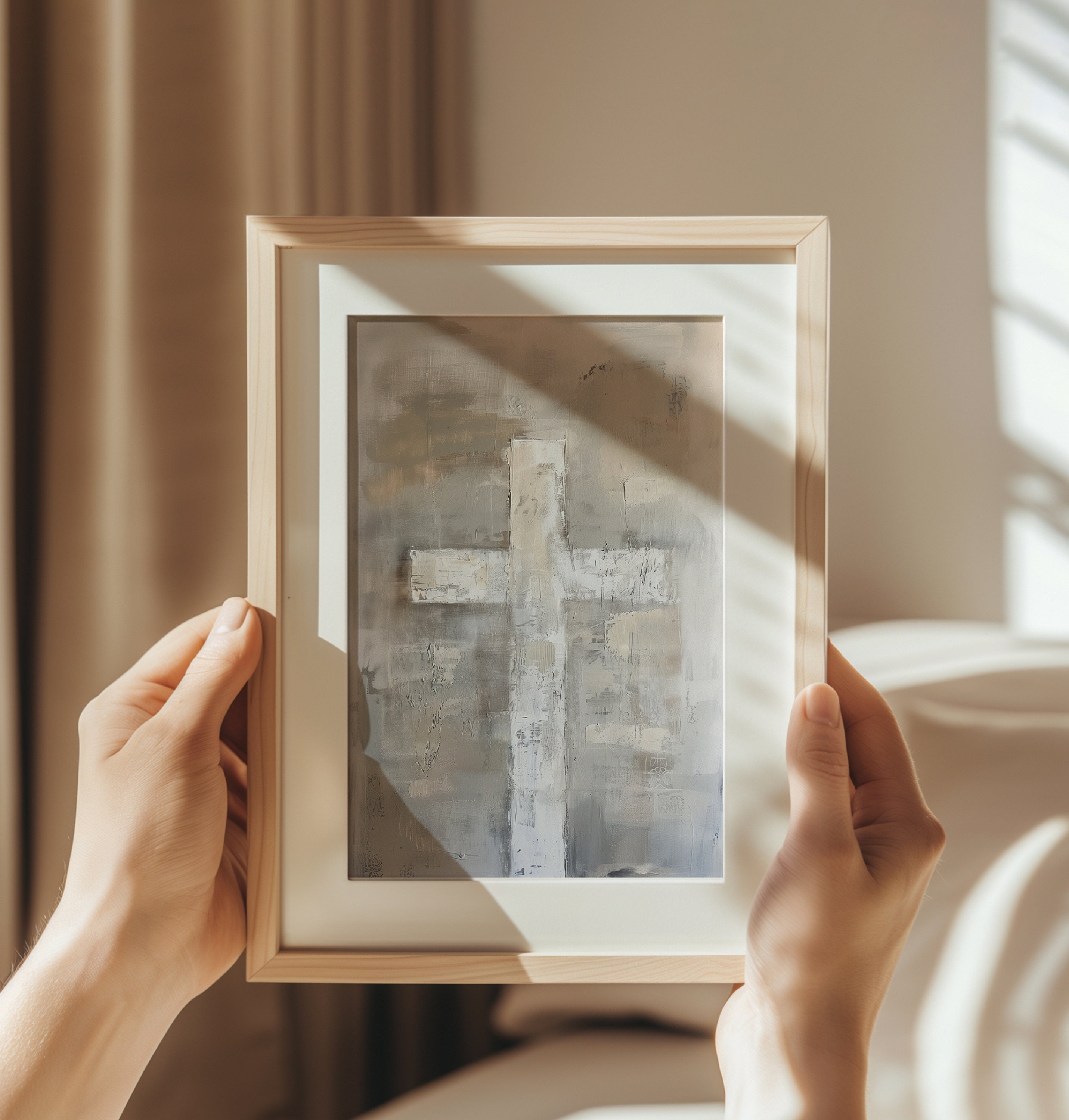 Christian Cross Art Modern Cross Wall Art Print Modern Bible Art ...