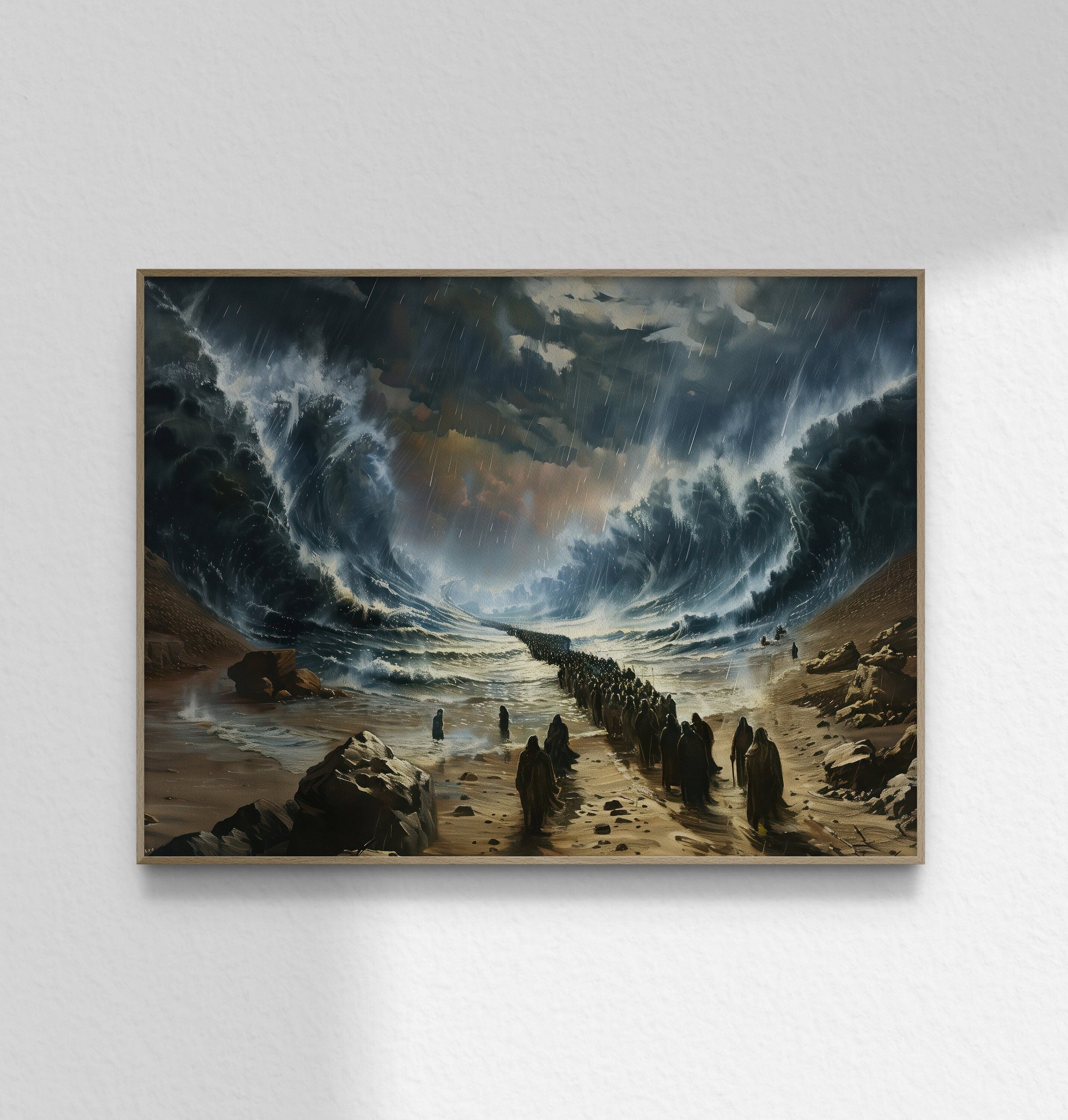 Exodus Art Moses and the Red Sea, Moses Parting the Red Sea Moses ...