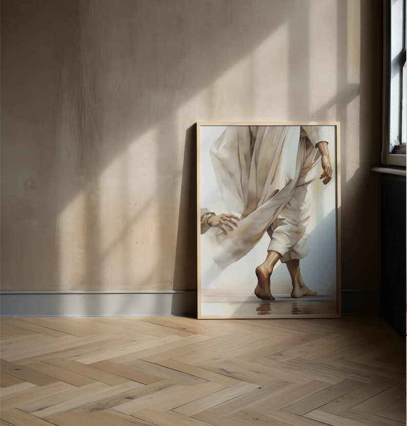 Touching the Hem of Jesus Garment Sketch Hem of Robe Wall Art Print ...