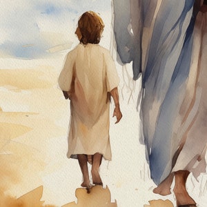 LDS Art Come Walk With Me, Jesus Christ Walking With Children, Kids ...