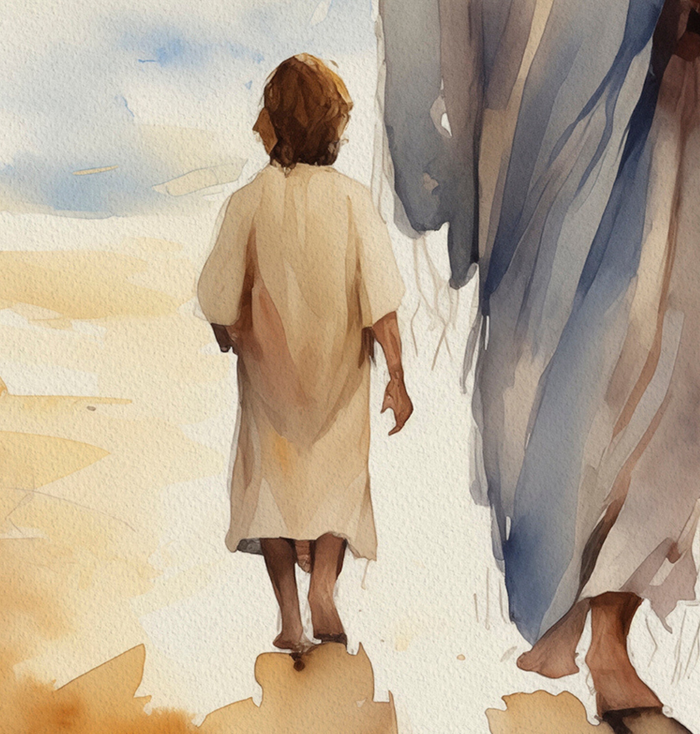 LDS Art Come Walk With Me, Jesus Christ Walking With Children, Kids ...