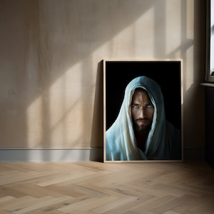 Face of Jesus With Blue Eyes, Photo of Jesus Turn Your Eyes Upon Jesus ...