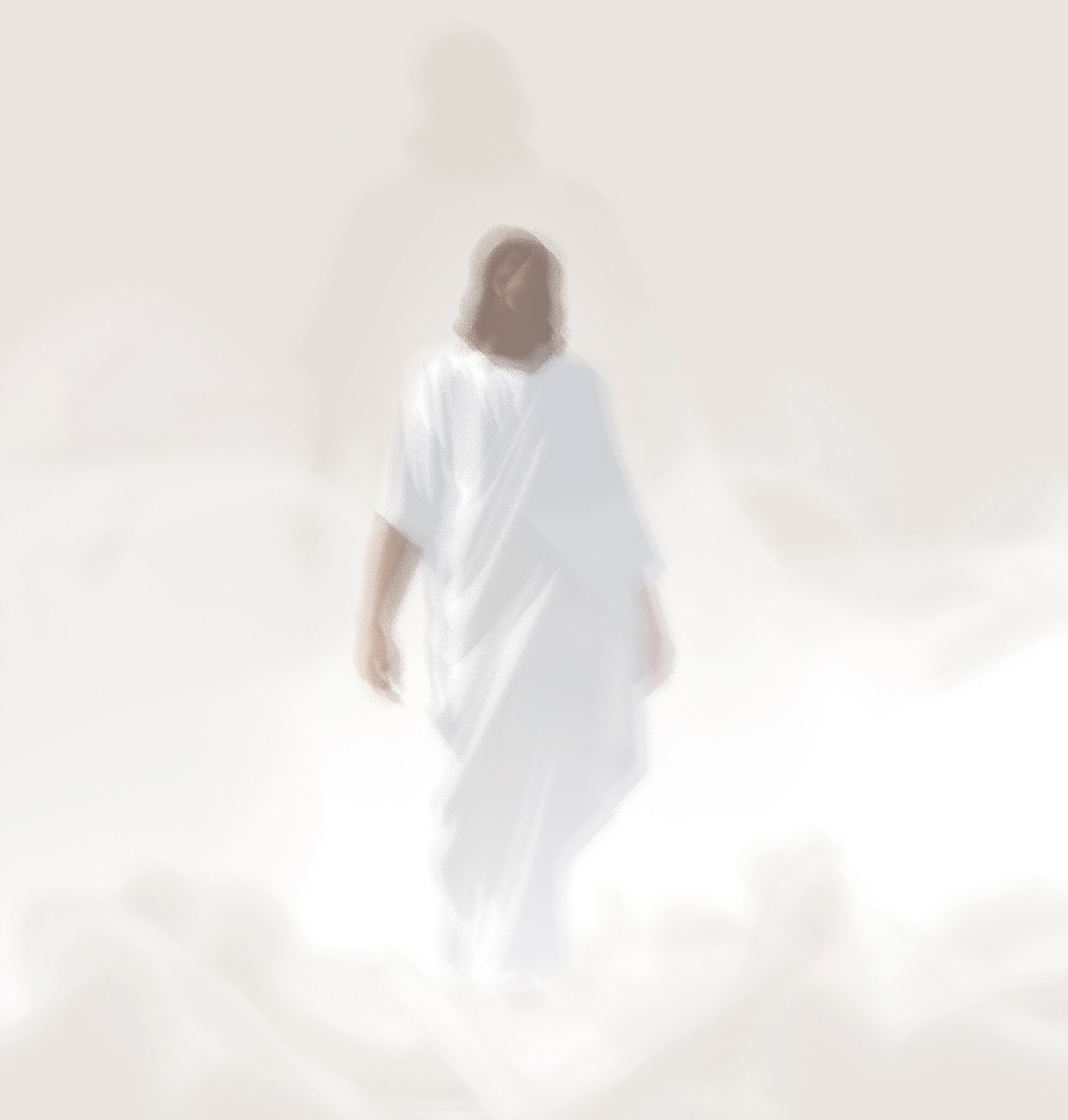 Modern Christian Art Print Blurry Christ Abstract Jesus Art LDS ...