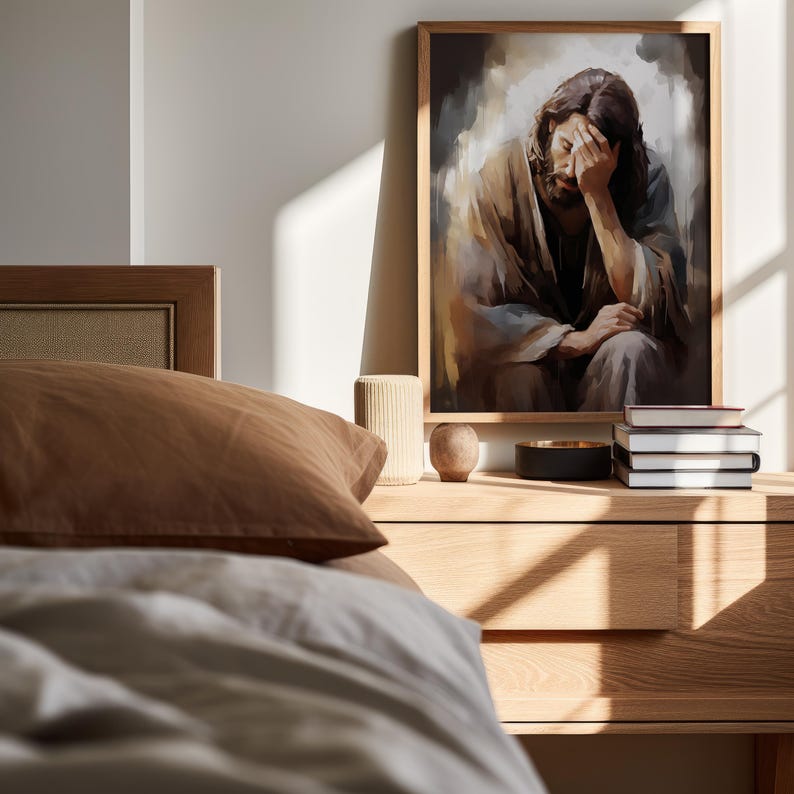 Jesús llora sobre Jerusalén, Cristo llorando, Lucas 19:41, Pintura de ...